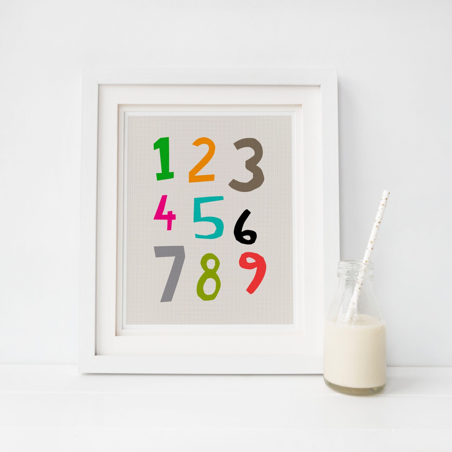 Number Print Classroom Poster Educational Poster Kids | Etsy