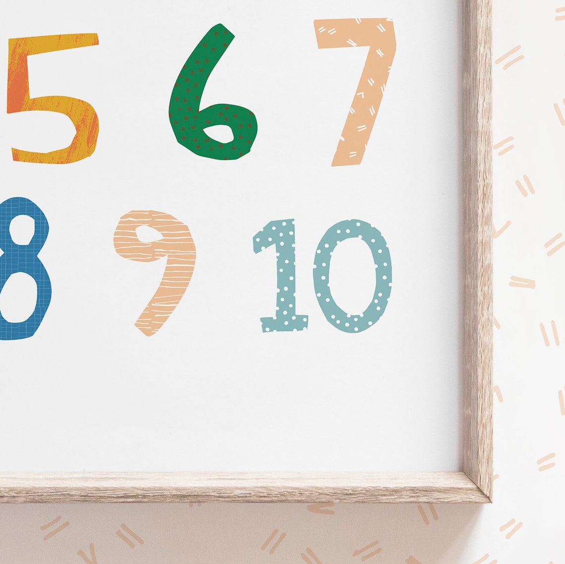 Numbers Print Playroom Wall Art Printable Classroom Decor | Etsy