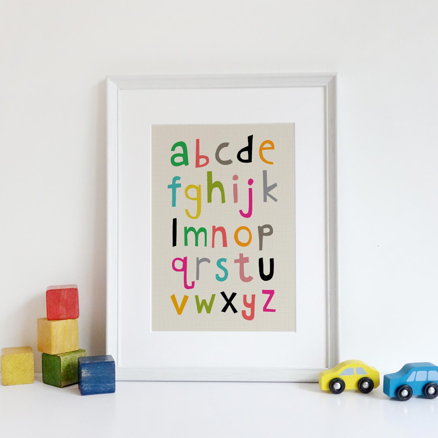 Alphabet Print playroom decor Nursery Art Printable | Etsy