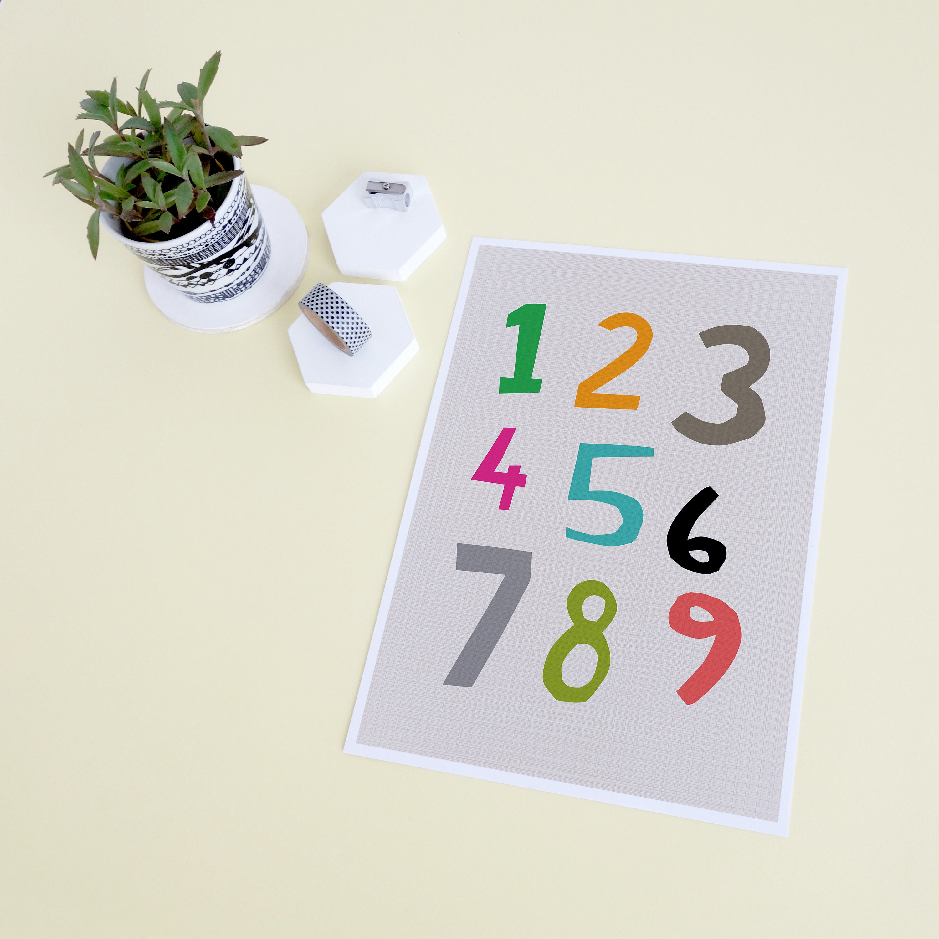 Number Print Classroom Poster Educational Poster Kids - Etsy