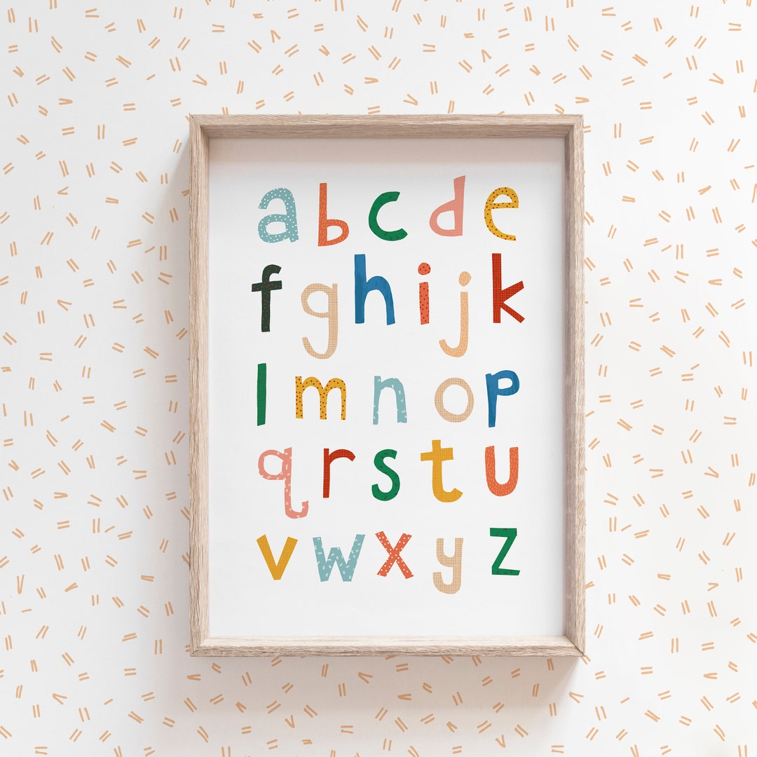 ABC Poster, Classroom Prints, ABC Print, Educational Posters, Classroom ...