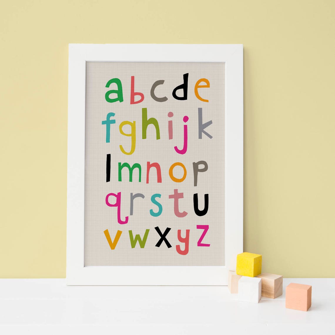 Alphabet Print playroom decor Nursery Art Printable | Etsy