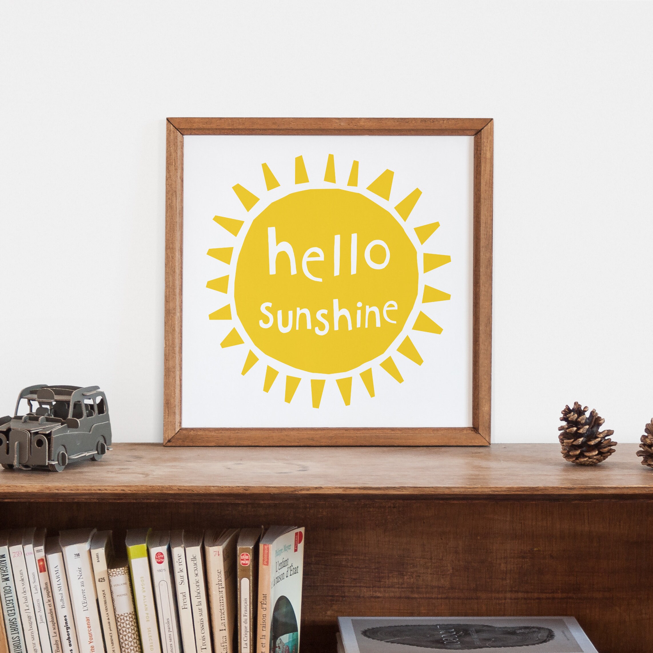 Hello Sunshine Quotes Prints Wall Art Printable Wall Art | Etsy