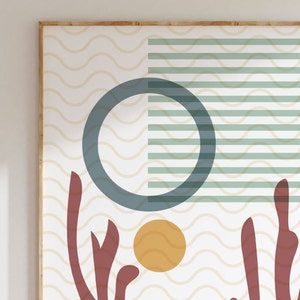 Mid Century Modern Printable Art, Printable Wall Art Abstract ...