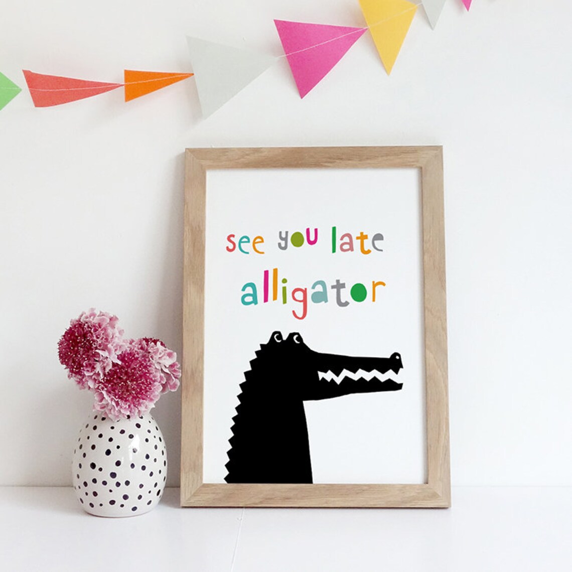 Printable Wall Art Set of 2 SEE YOU LATER Alligator Leaving | Etsy