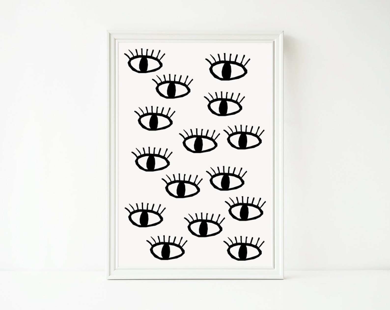 Eye Print Eyes Printable Art Eyes Wall Decal Eyelashes - Etsy UK