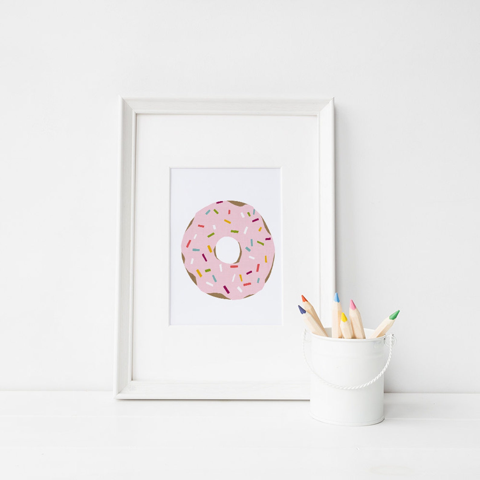 Donut Wall Art Doughnut Print Kitchen Decor Printable Wall - Etsy