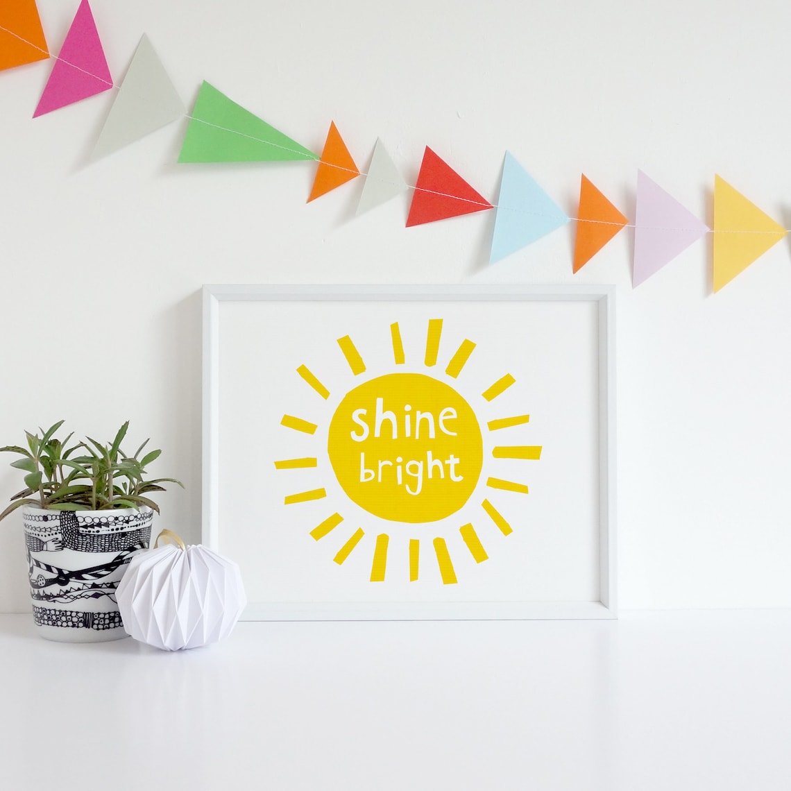 Shine Bright Sun Print Nursery Sunshine Printables Sun - Etsy