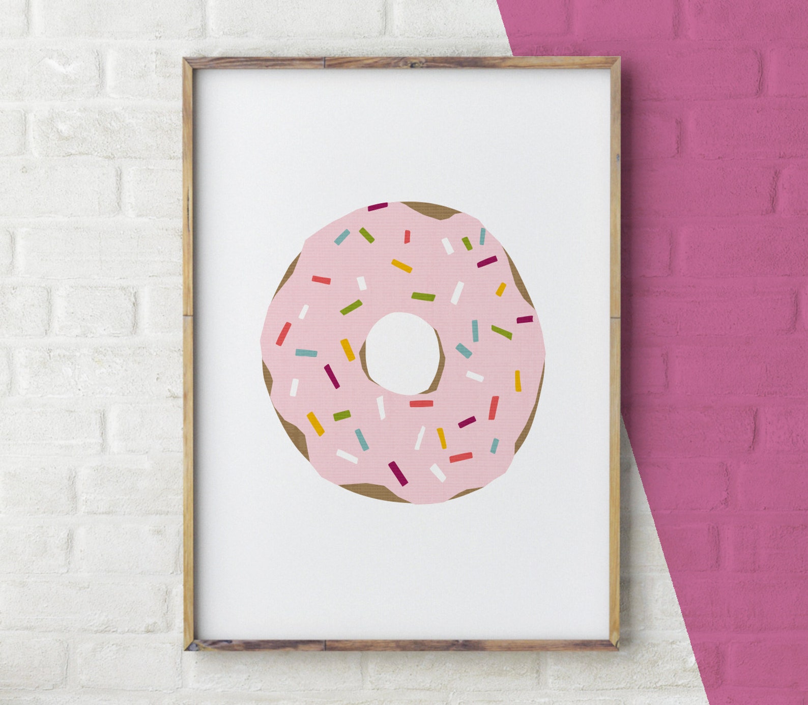 Donut Wall Art Doughnut Print Kitchen Decor Printable Wall - Etsy