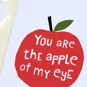 The Apple of My Eye Print, Love Print, Valentine Gift, Gift for Him ...