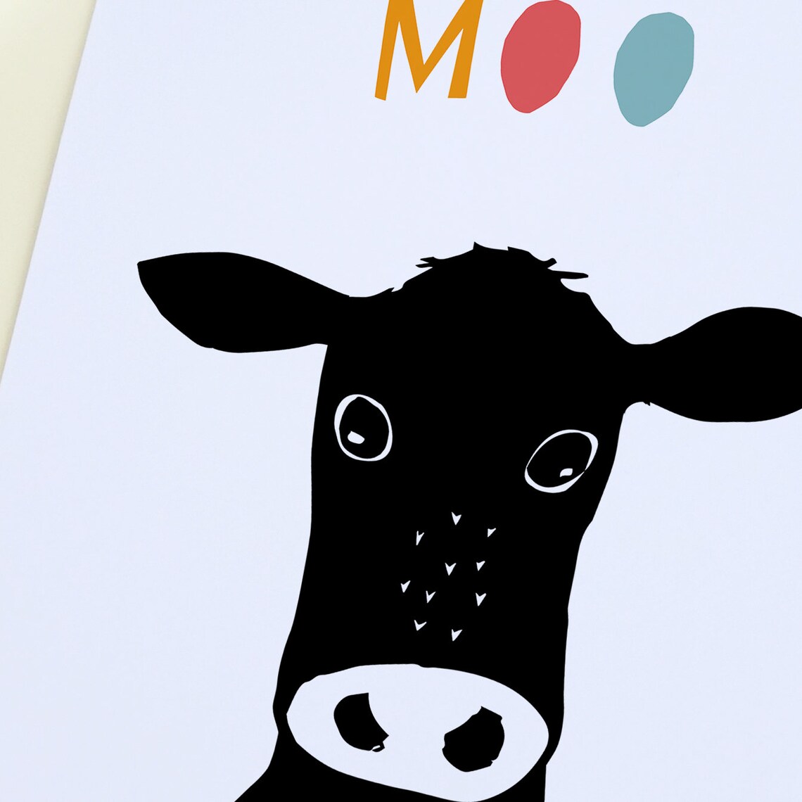 Farm Animal Prints Cow Print PRINTABLE Art Nursery Animal | Etsy