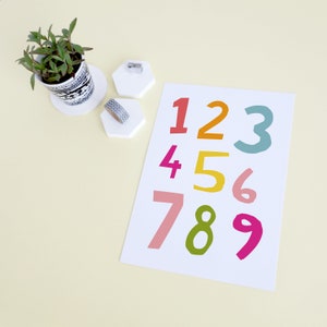 Pink Alphabet and Numbers Printable, Educational Posters, Alphabet ...