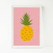 Printable Pineapple Tropical Print Wall Art Decor - Etsy