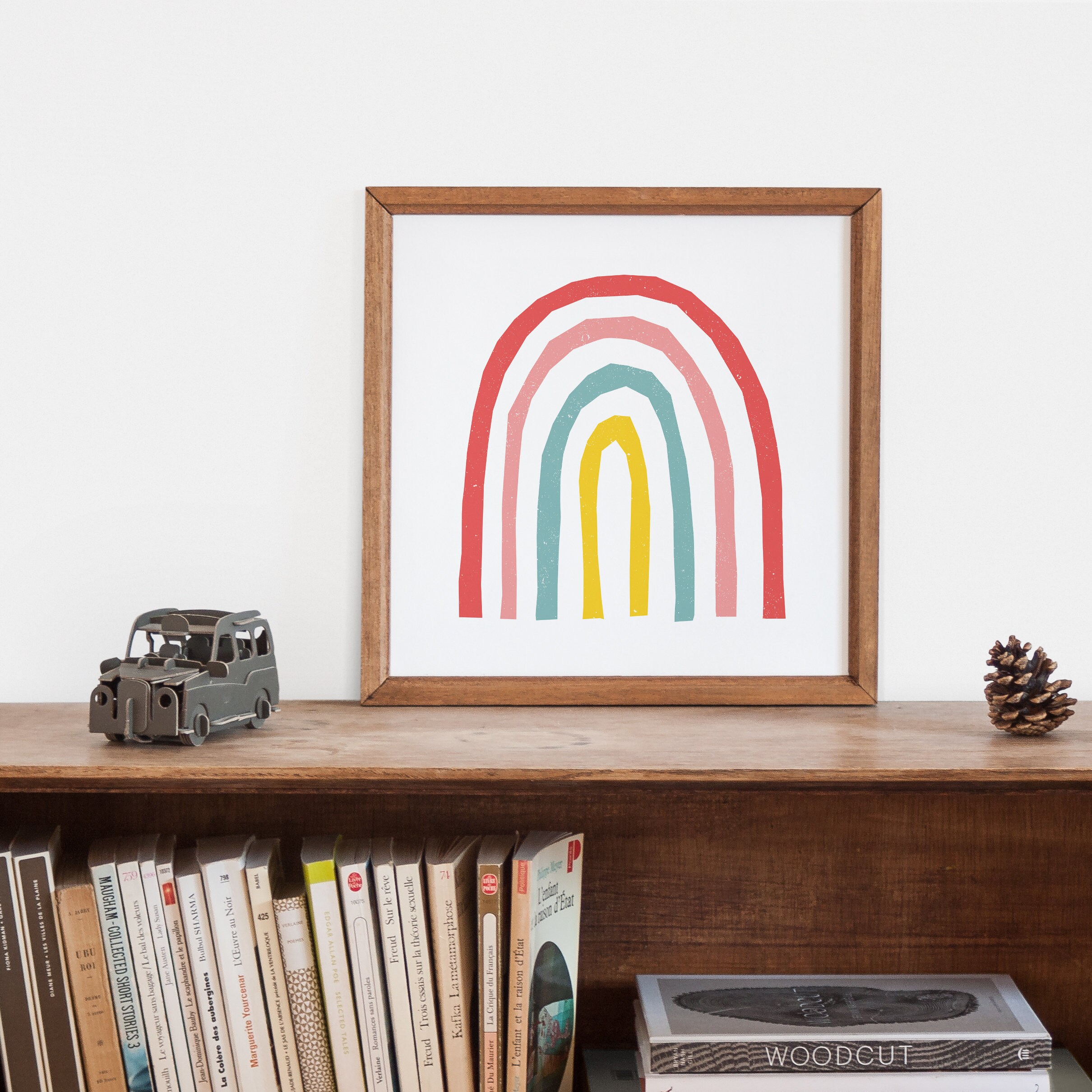 Rainbow Print Large Rainbow Printable Girls Room Decor | Etsy