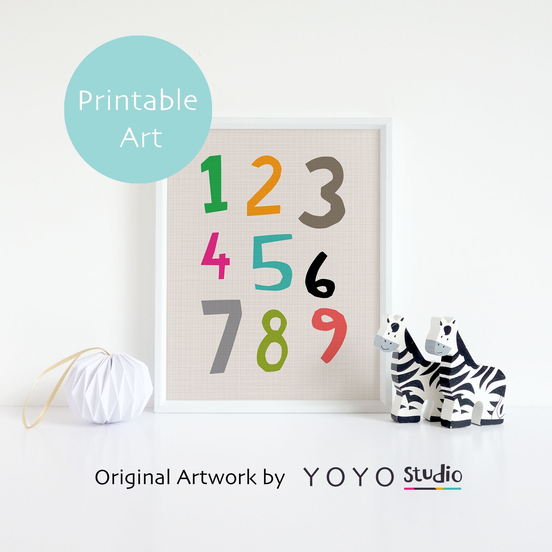 Number Print Classroom Poster Educational Poster Kids | Etsy