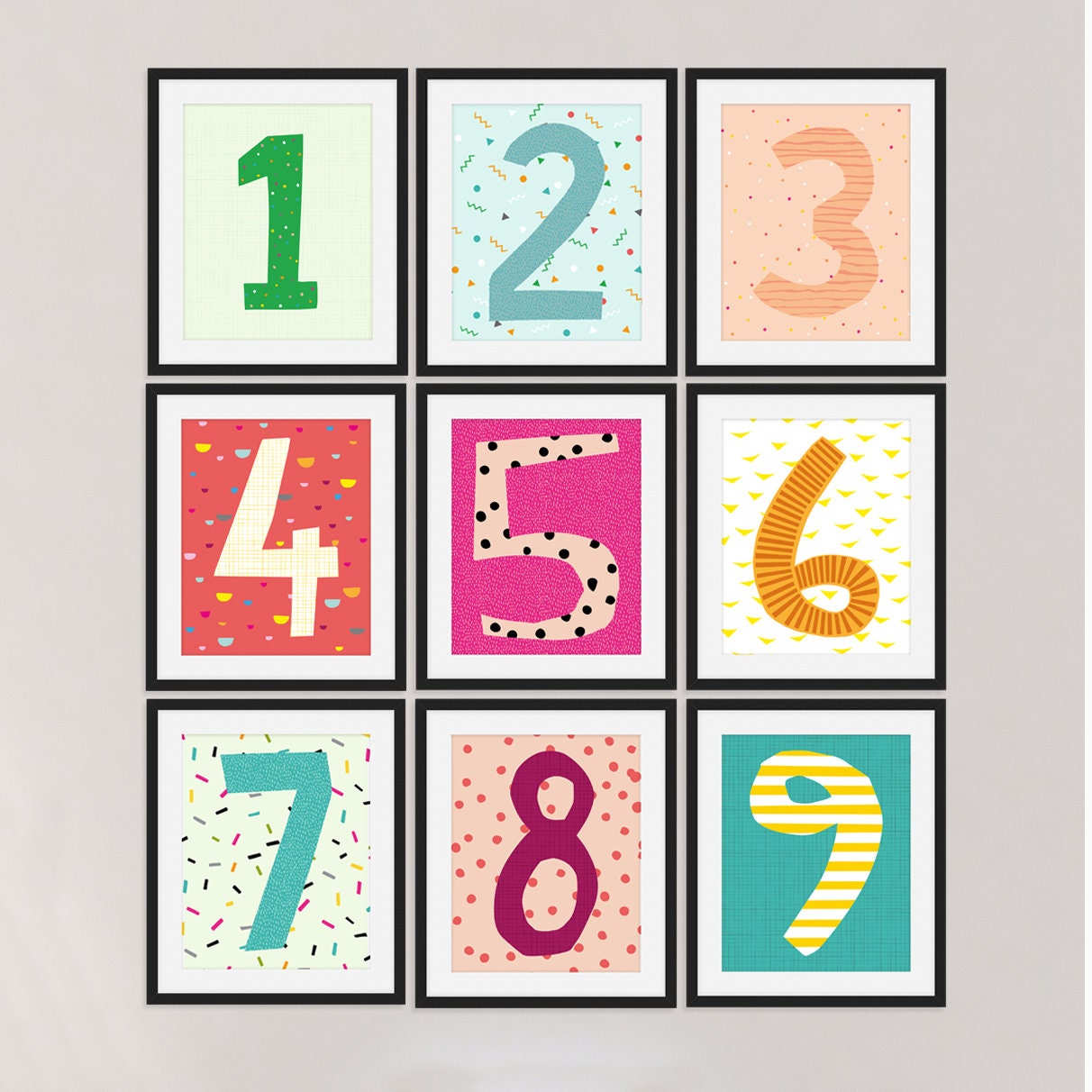 Number 8 Sign Print Classroom Decor Printable Educational - Etsy