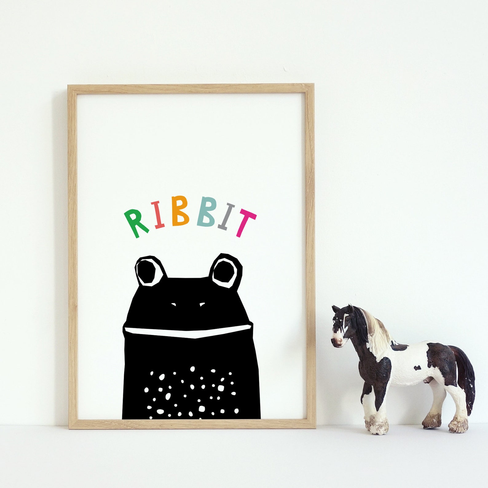 Frog Ribbit Nursery Art Cute Baby Animals Woodland Nursery | Etsy