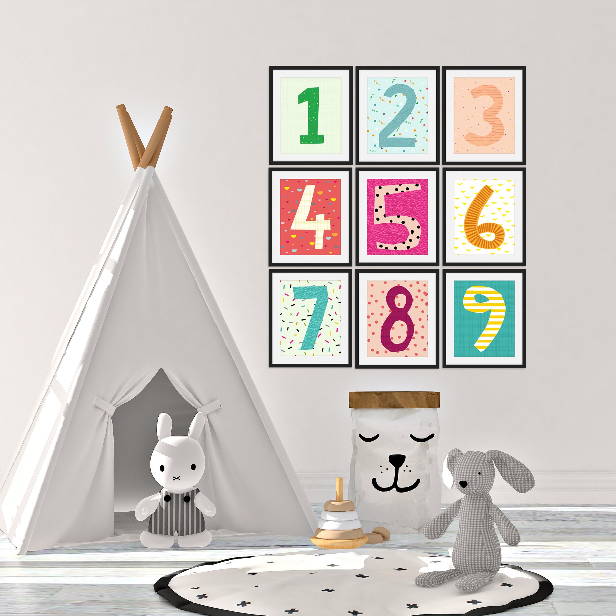 Number 3 Sign Table Number Printable 3rd Birthday Party - Etsy