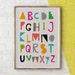 Colorful Alphabet Print Printable Wall Art Alphabet Poster - Etsy