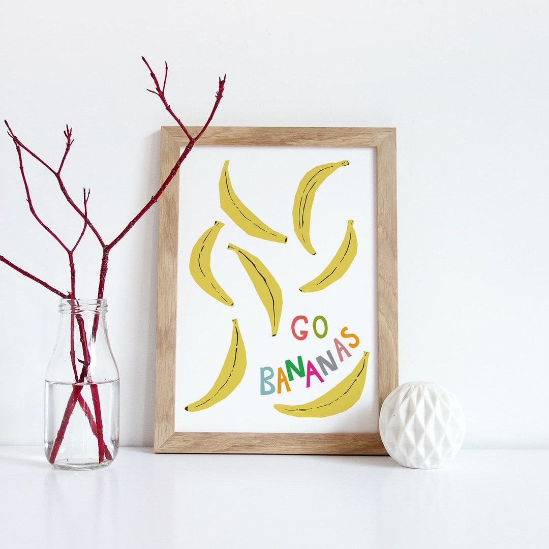 Go Bananas Large Printable Playroom Poster - Etsy