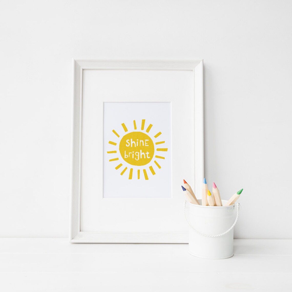 Shine Bright Printable Sunshine Print Sunshine Wall Art Sun - Etsy