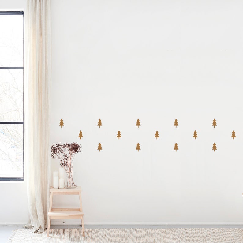 Tree Wall Decal Vinyl Wall Stickers Tree Wall Decor Set - Etsy