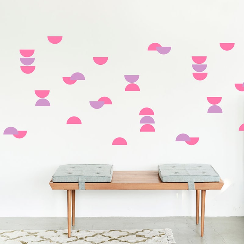Half Circle Wall Decal - Etsy