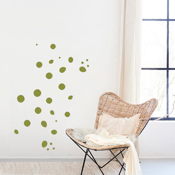 Hand Drawn Circles Wall Decals - Etsy