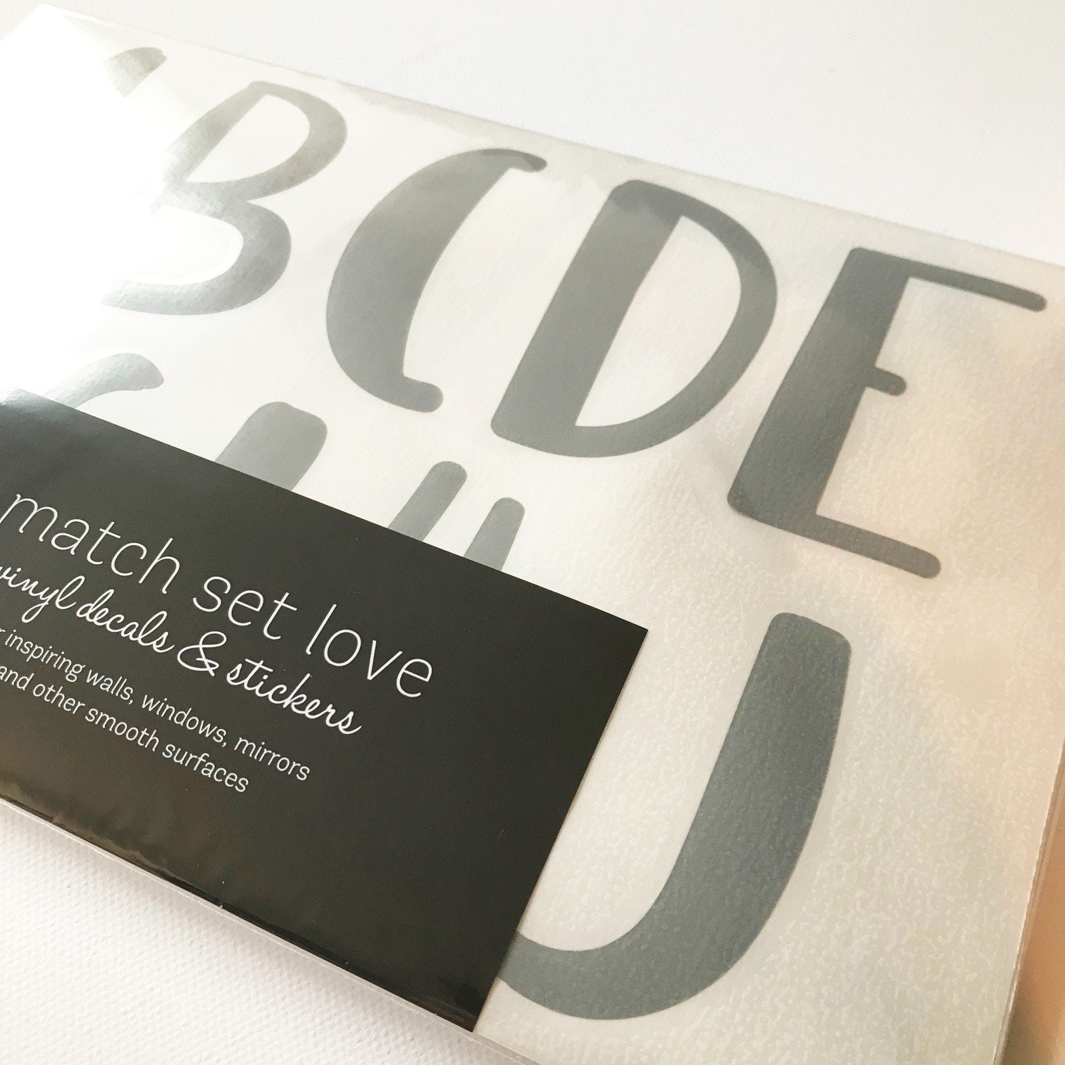 Alphabet Wall Decals Alphabet Wall Art Vinyl Wall Stickers | Etsy