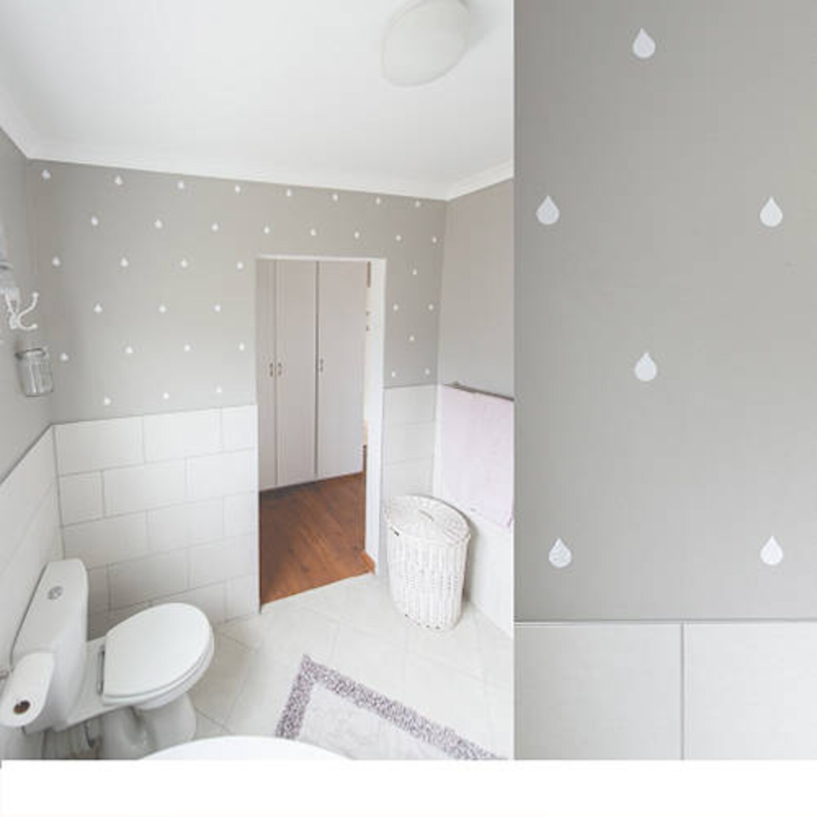 Raindrop wall stickers Raindrop wall decals Vinyl wall | Etsy