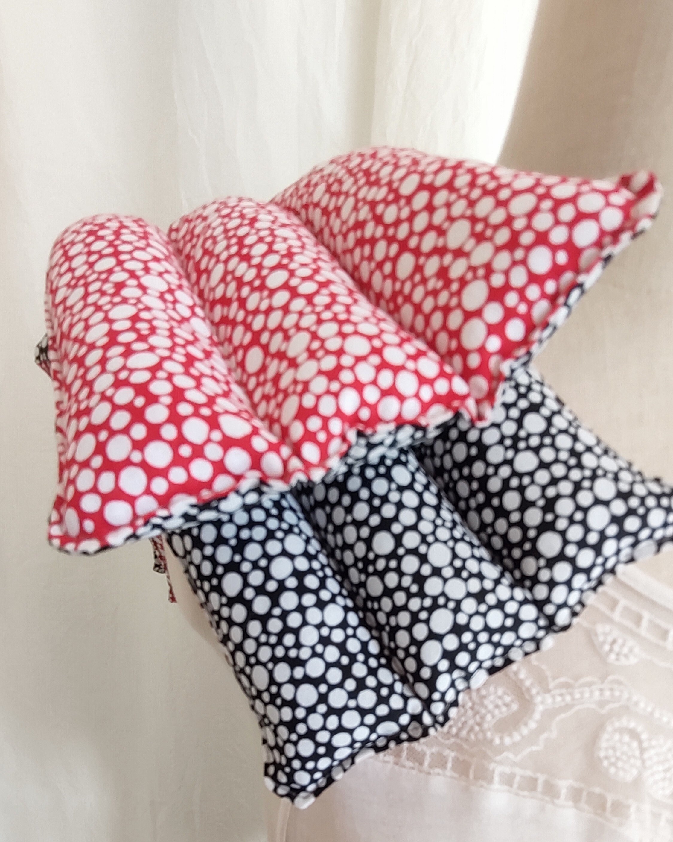 Reversible Fabric Neck and Shoulder Rice Wrap. Microwave for Moist Heat ...