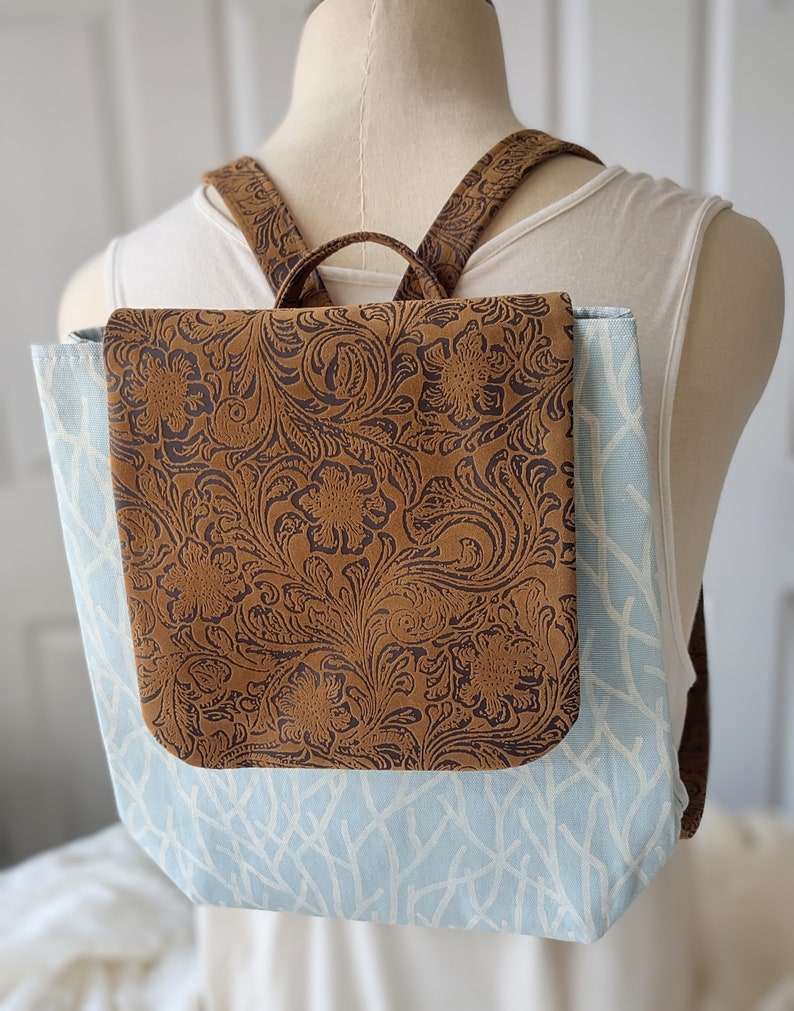 Handmade Fabric Backpack: Lightweight Travel Daypack - Etsy