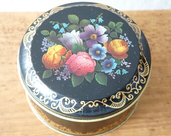 Floral tin | Etsy