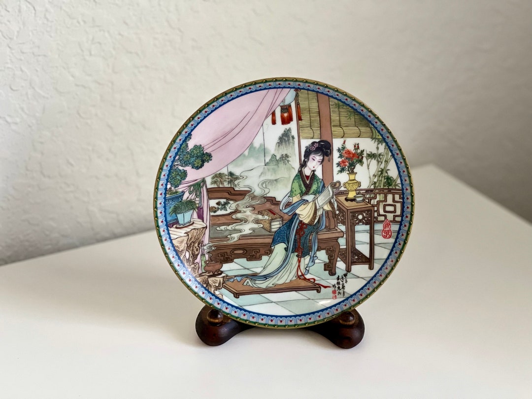 Vintage 1988 China Imperial Jingdezhen Dream of Red Mansions Yingchun ...