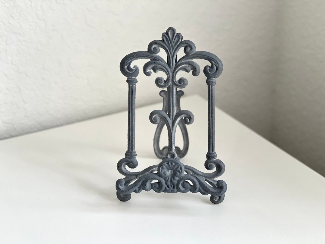 Blue Cast Iron Display Stand - Etsy