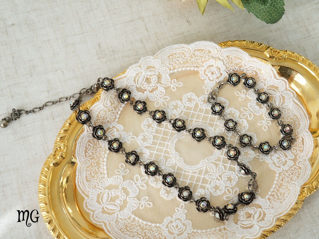 Set Vintage Signed PD Premier Designs Floral Flower Shaped Aurora ...