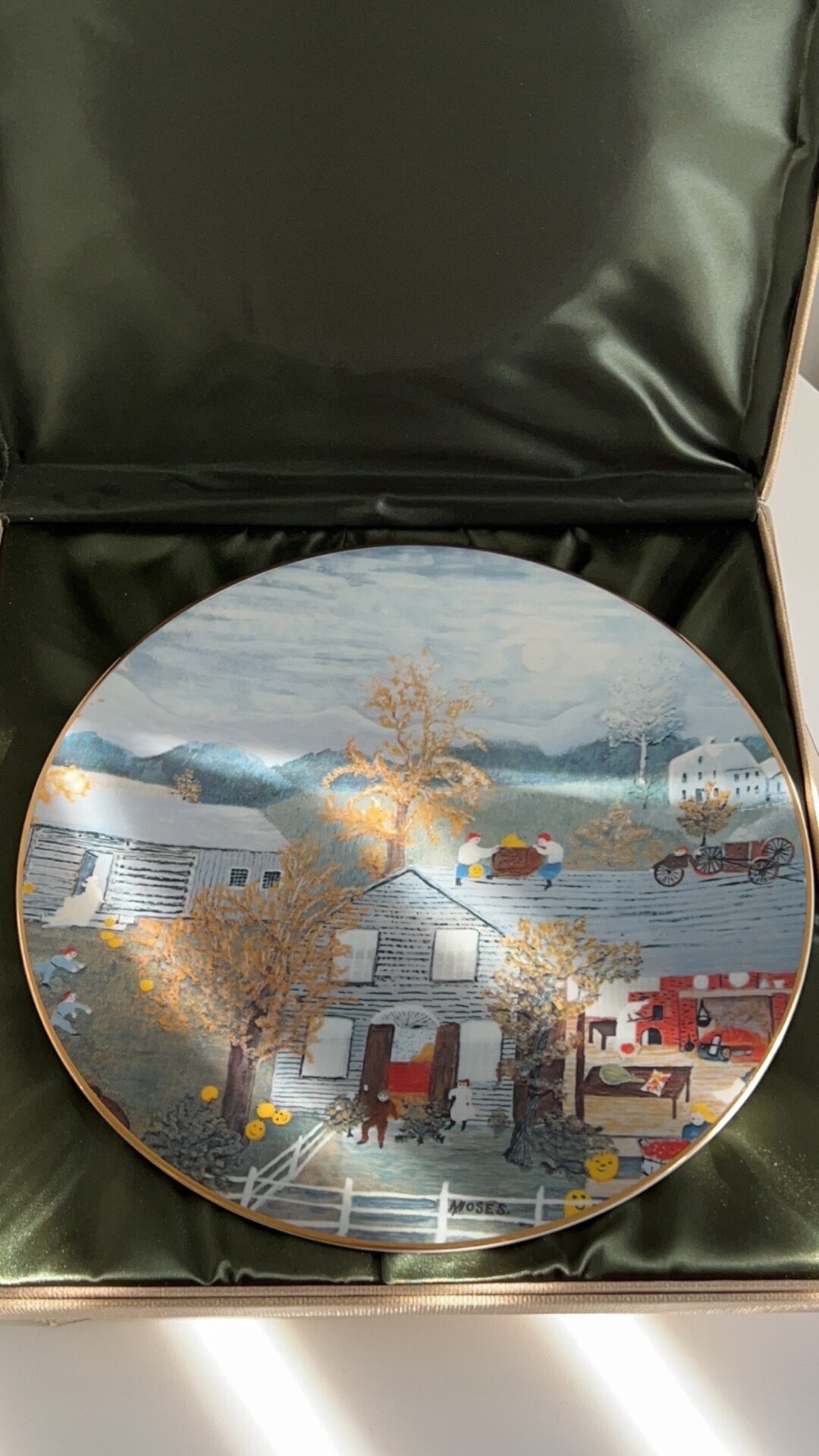 Vintage 1981 Grandma Moses Memories of America Halloween Collectible ...