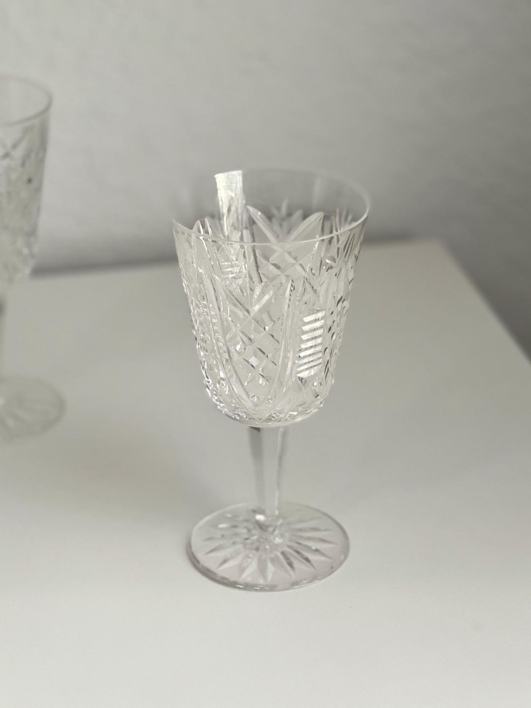 One Waterford Crystal Clare Cut Glass Goblets Wine Glasses - Etsy