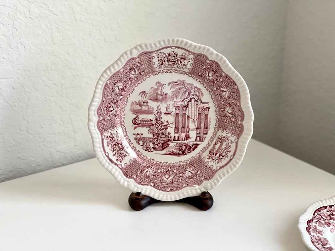 Vintage Spode the Spode Archive Collection Regency Series "pagoda" Red ...