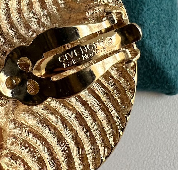 Vintage Givenchy Heart Shaped Golden Ear Clips Earrin… - Gem