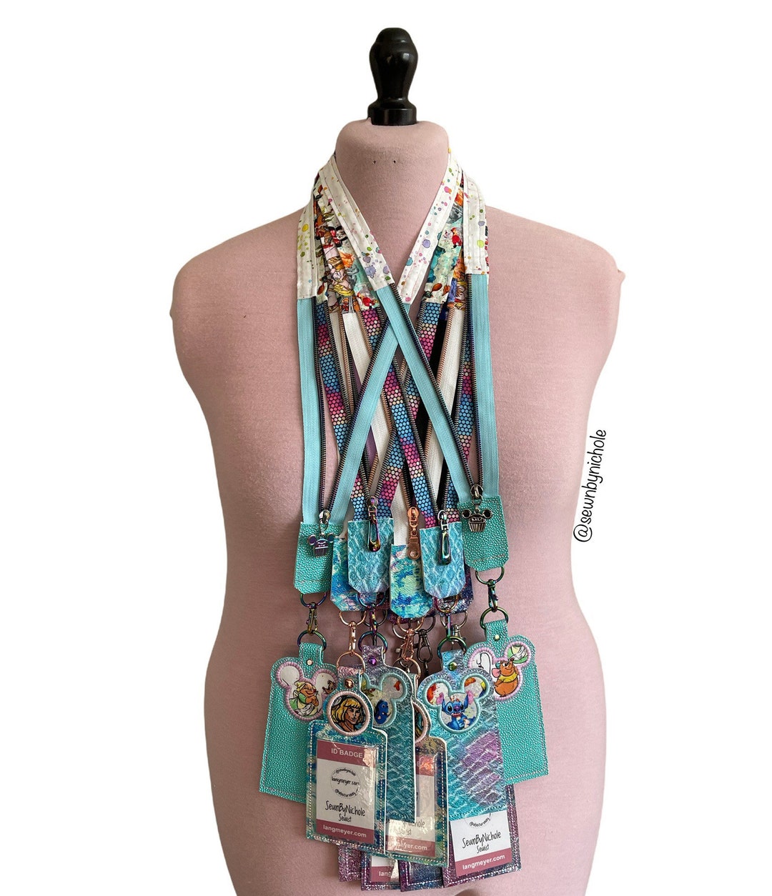 Embroidered ID Badge Holder With Lanyard - Etsy