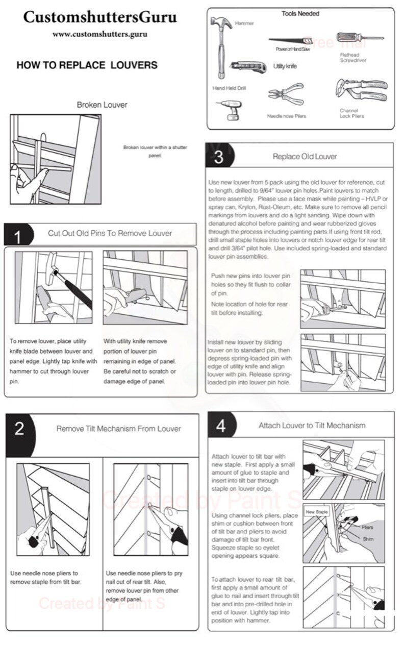 Louver 5 Pack 4-1/2" X 7/16" X 18-1/2" - L4p5x18.5 Professional Grade ...
