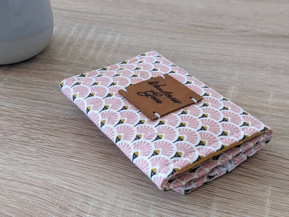 Mini Wallet With Coin Purse Low Profile Pocket Size Art | Etsy