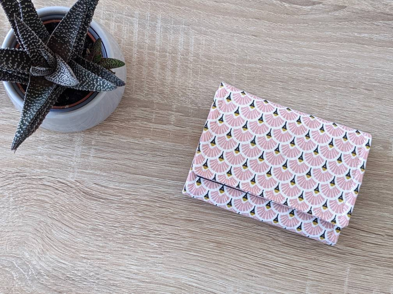 Mini Wallet With Coin Purse || Low Profile Pocket Size || Art Deco ...