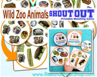 SINGING TIME MATCHING Game Shout Out 31 Cards and Singing - Etsy