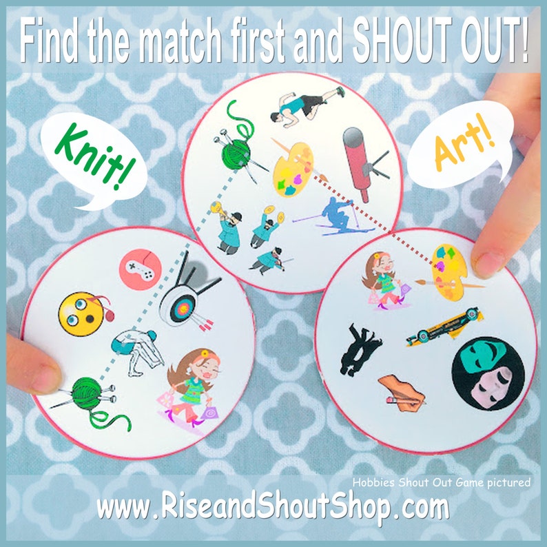 FALL AUTUMN MATCHING Game Shout Out; 31 Printable Cards of Fun; 1-6 ...