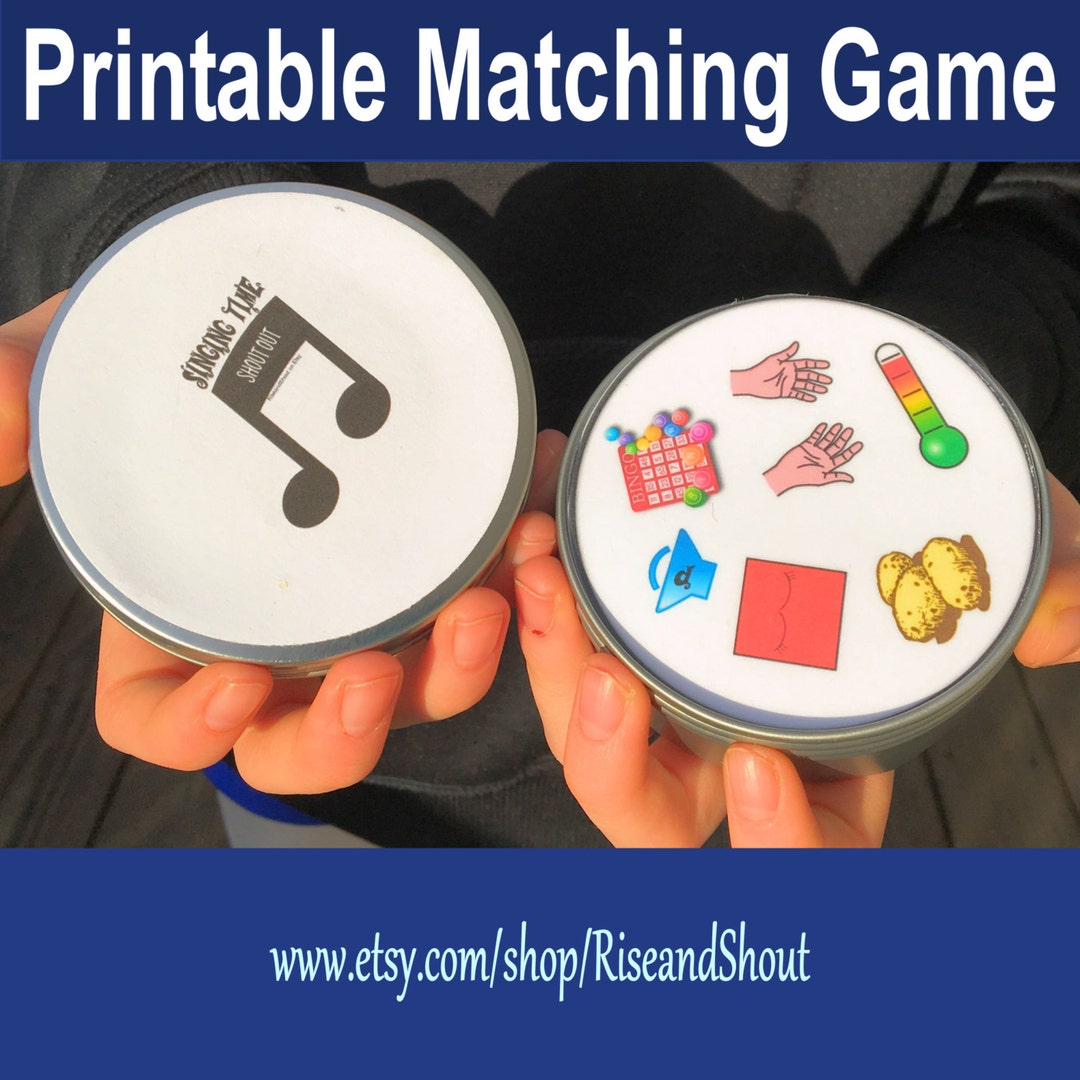 SINGING TIME MATCHING Game Shout Out, 31 Cards and Singing Varieties ...