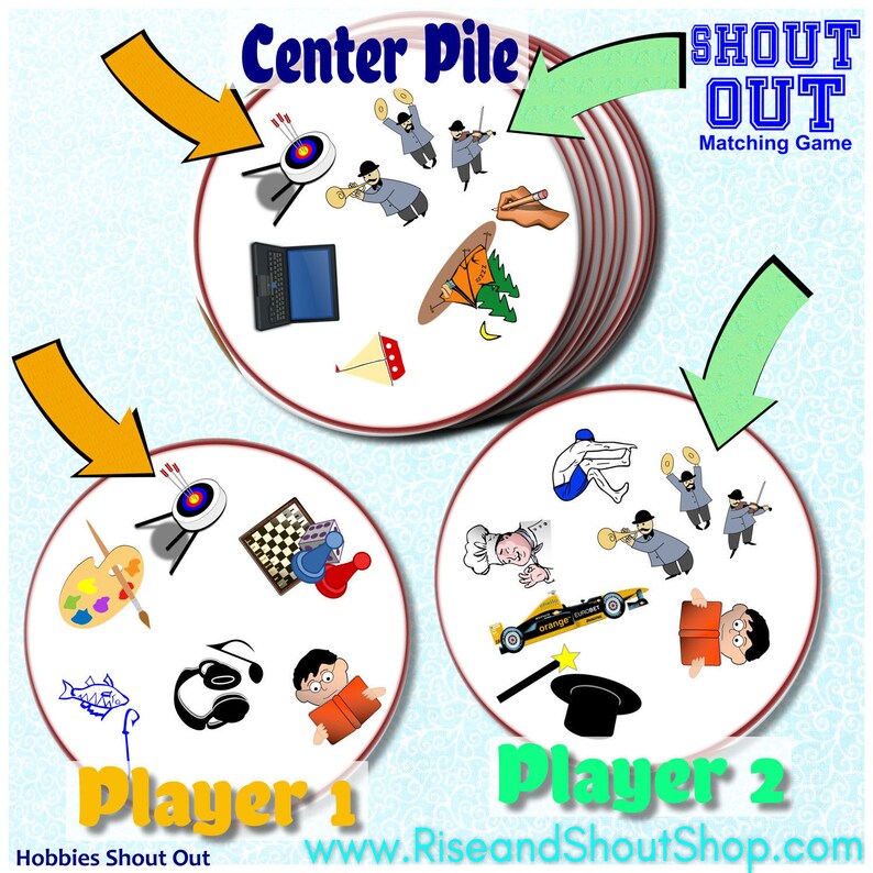 ARTICLES of FAITH Game Shout Out; Spot the Match Game; 3" & 5" Circle ...