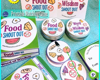 LDS MATCHING Game Shout Out 3 & 5 Printable | Etsy