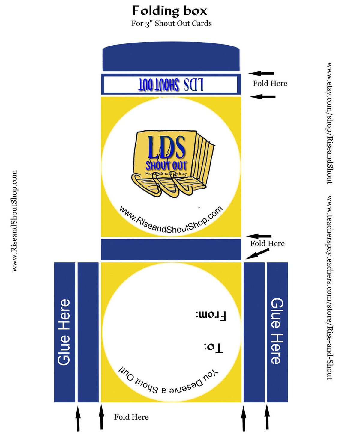 LDS MATCHING Game Shout Out; 3" & 5" Printable Cards; 1-31 Players ...